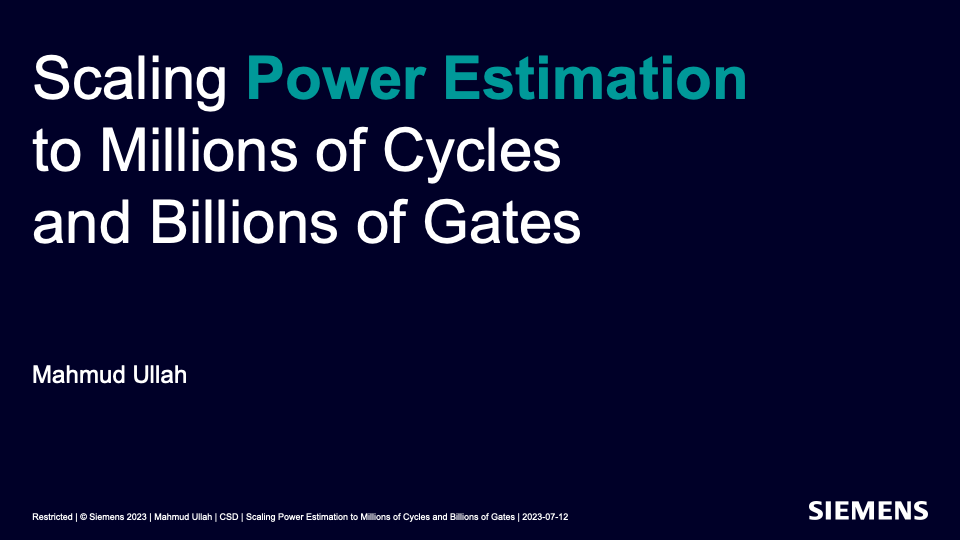 Scaling Power Estimation to Millions of Cycles and Billions of Gates