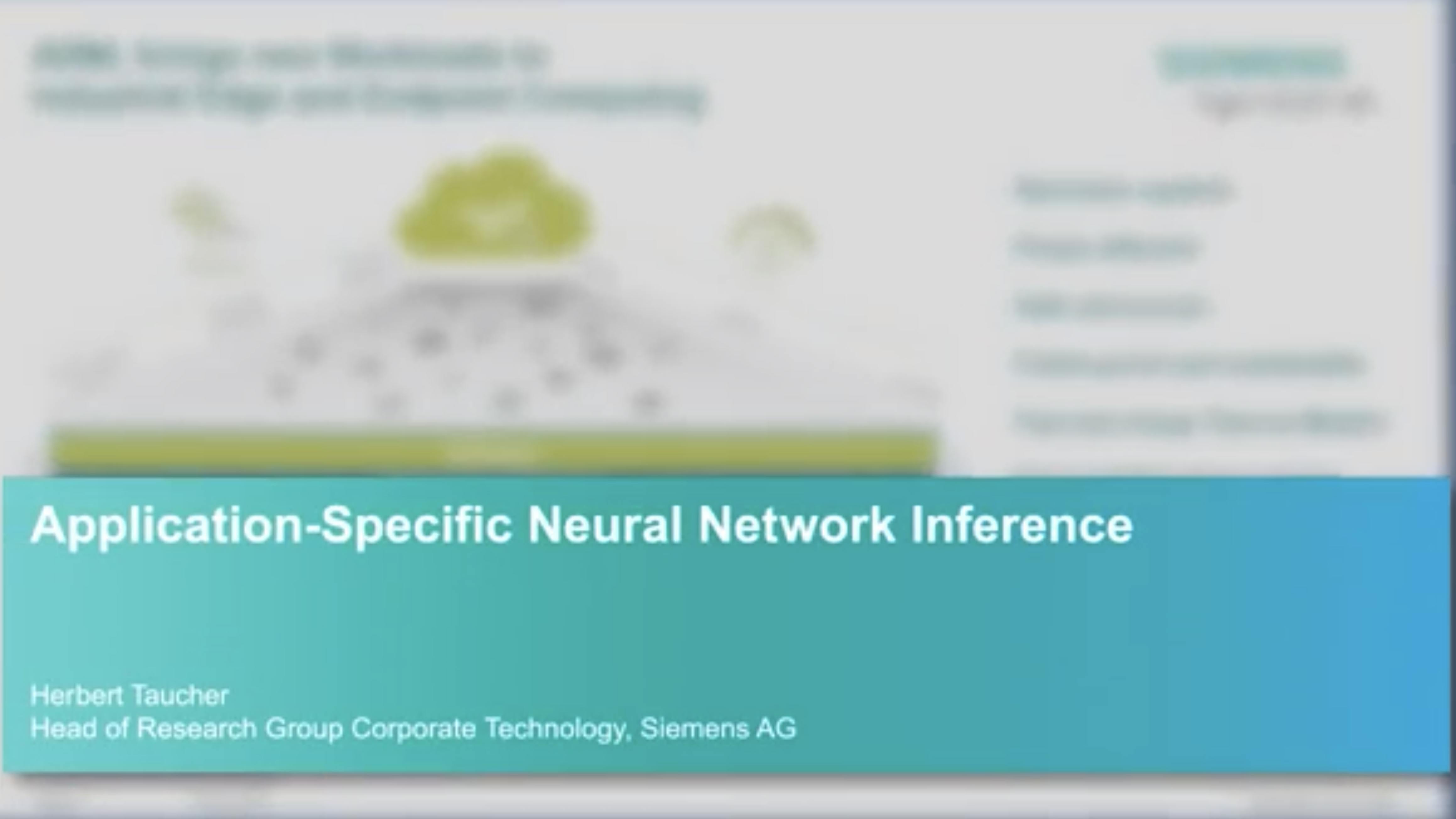 Application-Specific Neural Network Inference | Siemens Software Application-Specific Neural Network Inference | Siemens Software