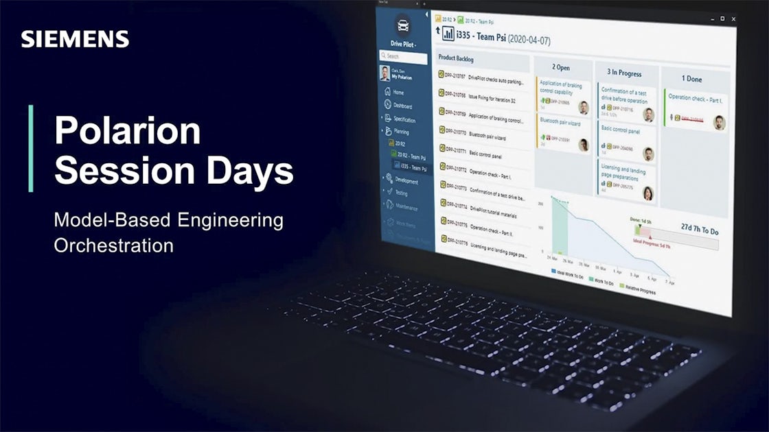 Model-based engineering orchestration with Polarion
