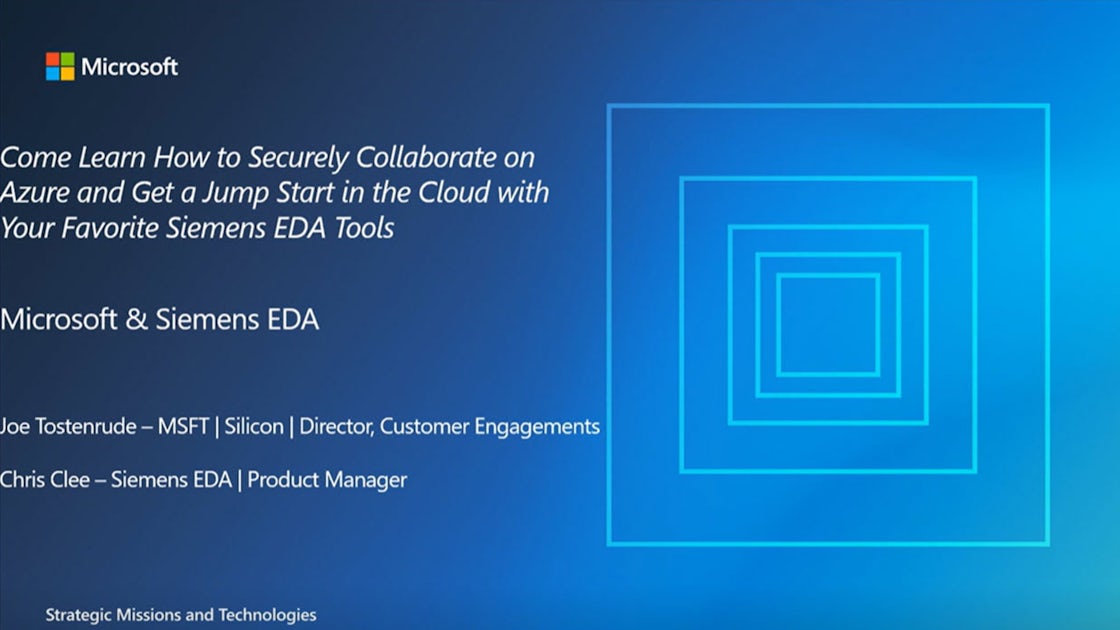 Microsoft Azure and Siemens EDA collaborate in a new cloud environment