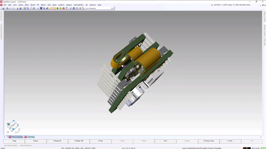 New graphic triad to control 3D view