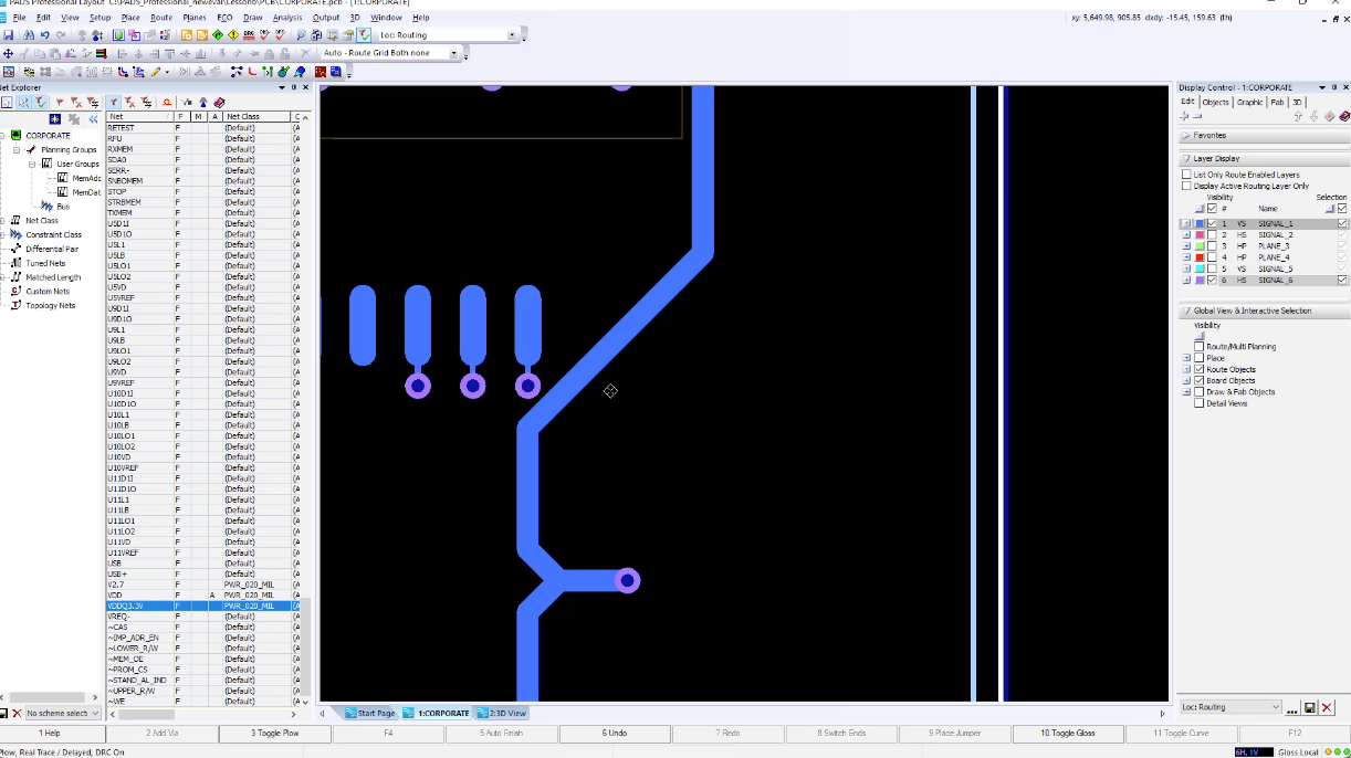 Trace loop control by net