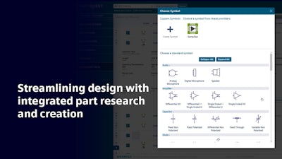 Streamlining design with integrated part research and creation