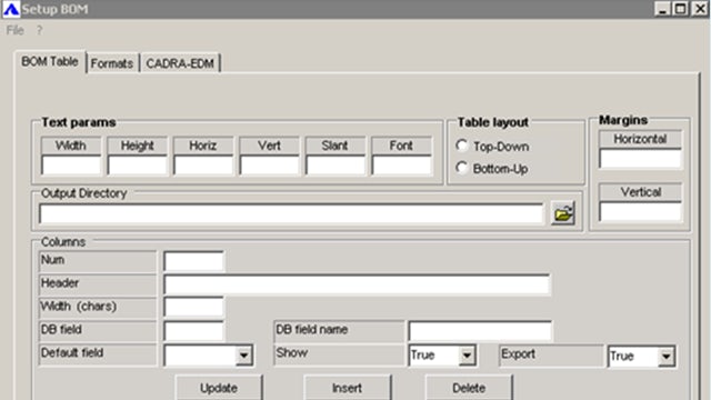 CADRA BOM | Siemens Software
