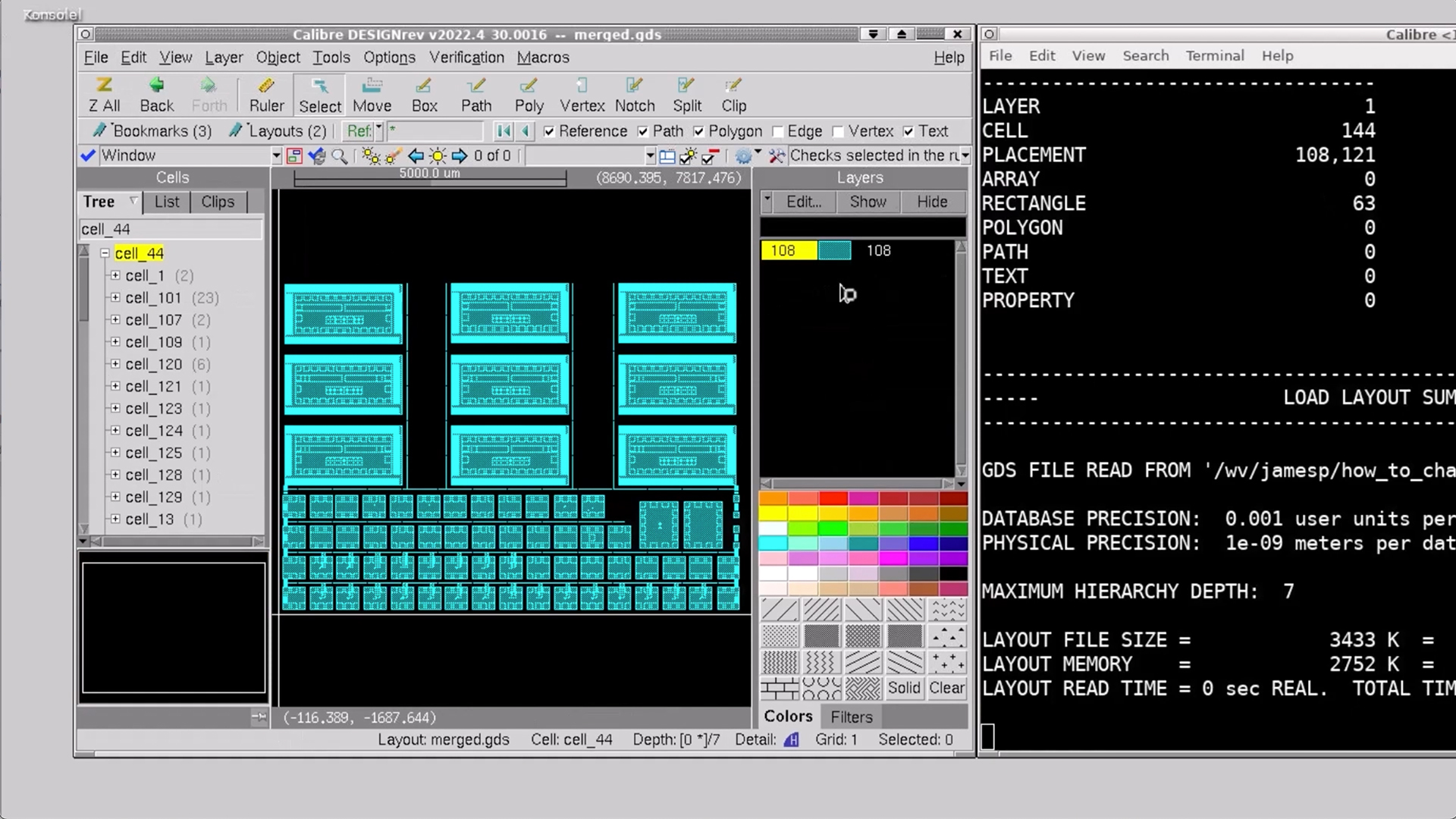 How-to Change Layout Cell Names with Calibre DESIGNrev Filemerge ...
