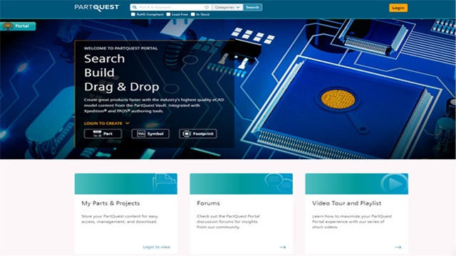 PartQuest Portal: Search and download ECAD library model content