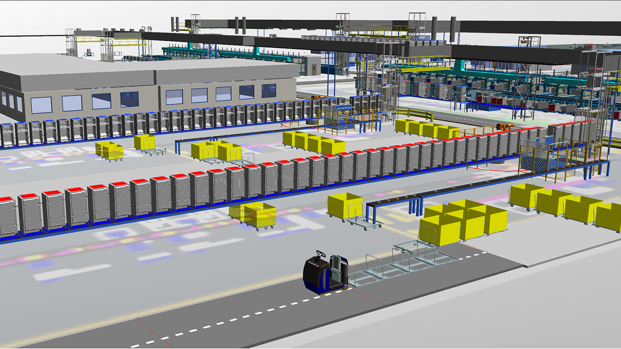 Electrolux implements worldwide 3D factory and material flow planning