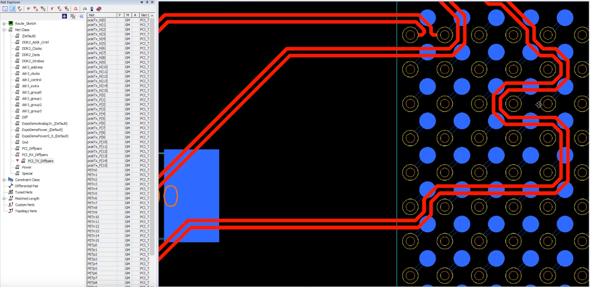Diff pair routing quality